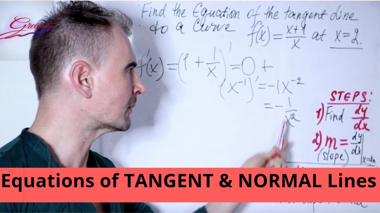 How to Find Equations of TANGENT and NORMAL Lines using Derivatives ...