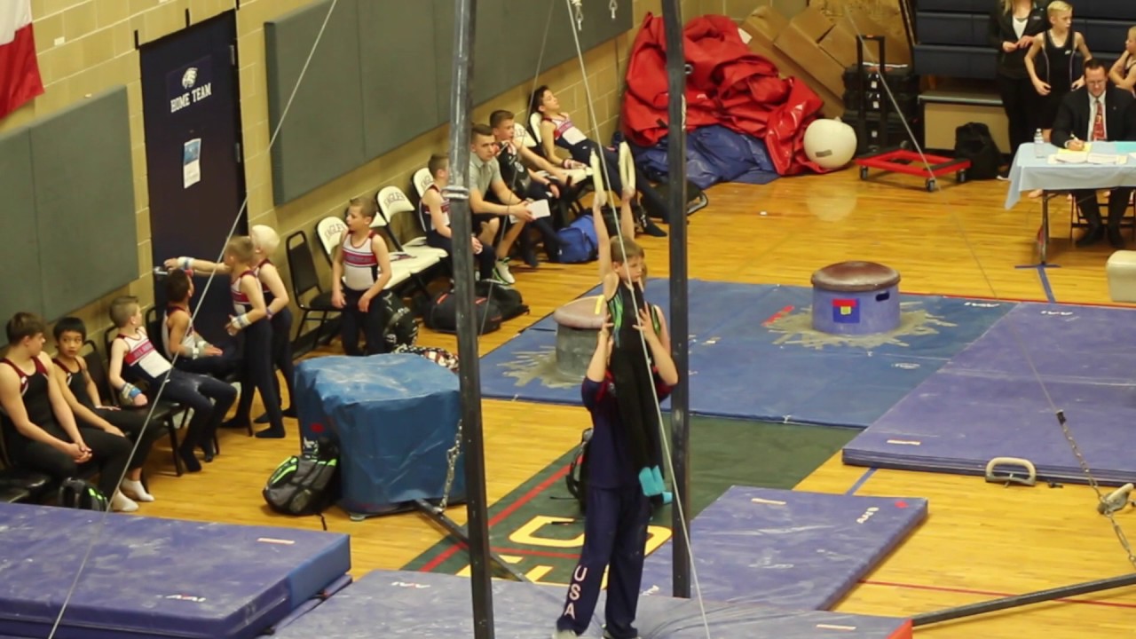 Blake Bauer, 2017 Utah State Gymnastics Meet - YouTube