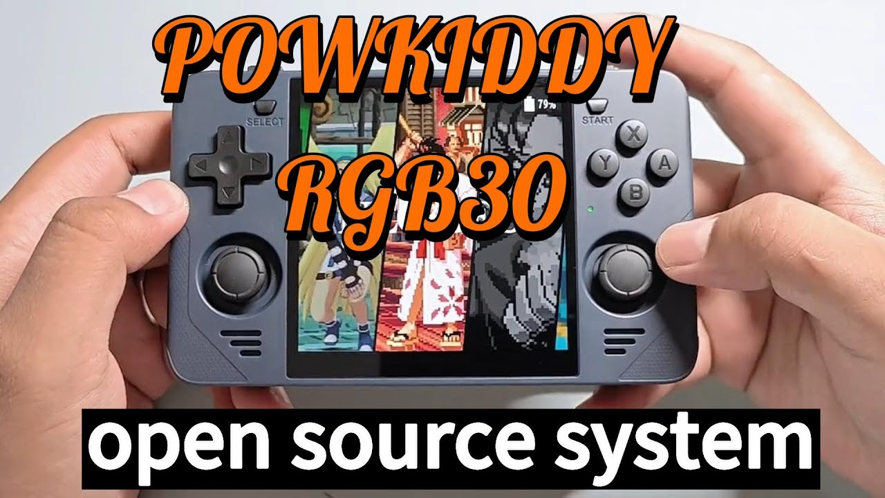 Powkiddy RGB30 Retro Handheld Game Console Unboxing #RGB30#powkiddy ...