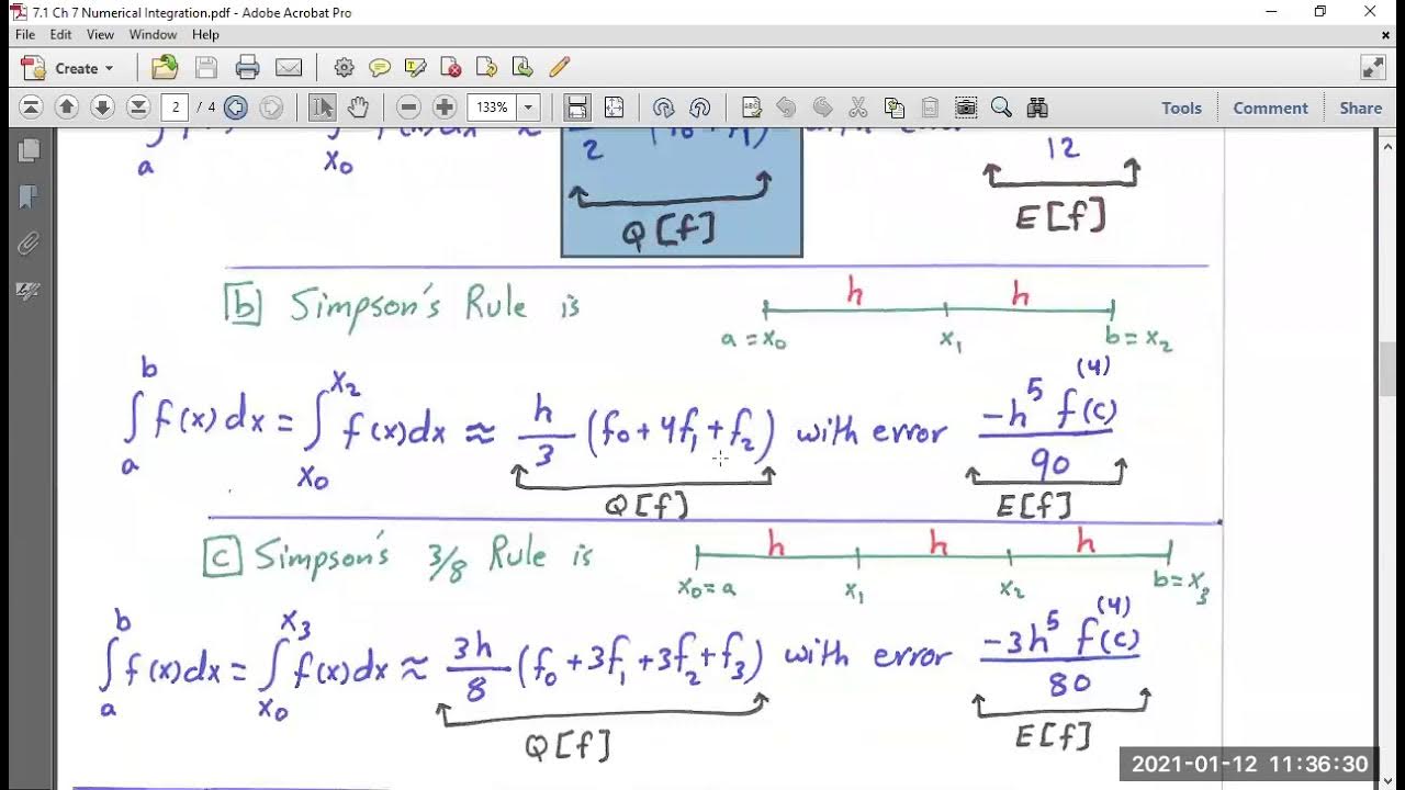 Ch7 Part 1 Numerical Integration - YouTube