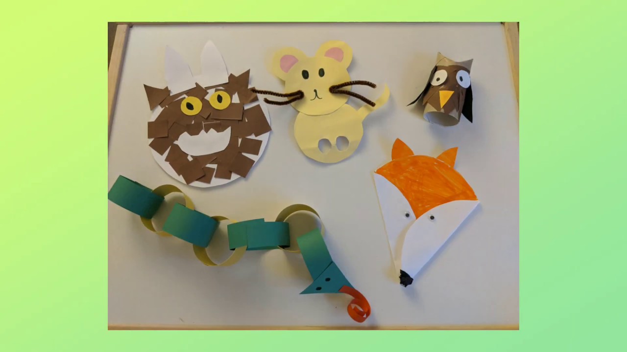 How to make Gruffalo Story Props- Snake - YouTube