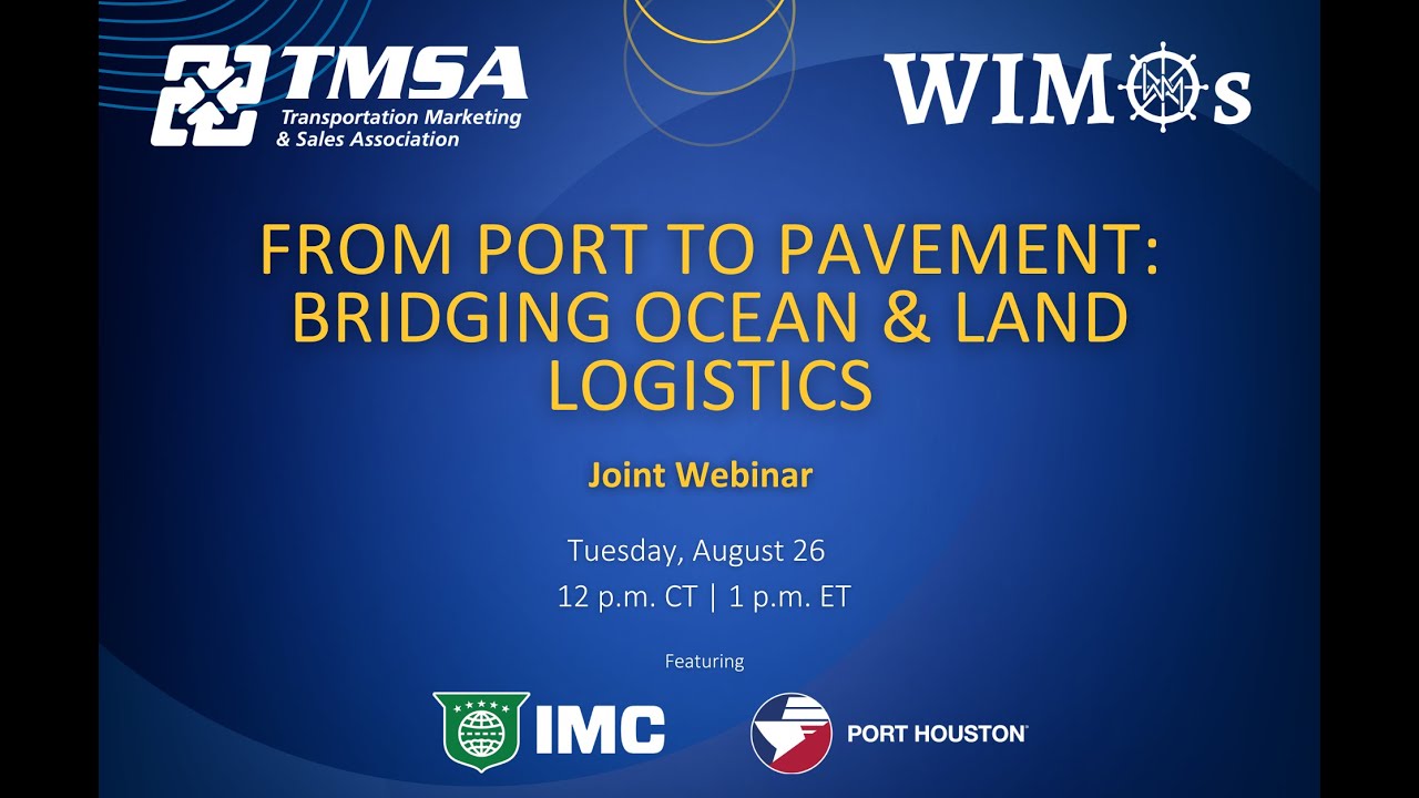 From Port to Pavement: Bridging Ocean & Land Logistics Webinar - YouTube