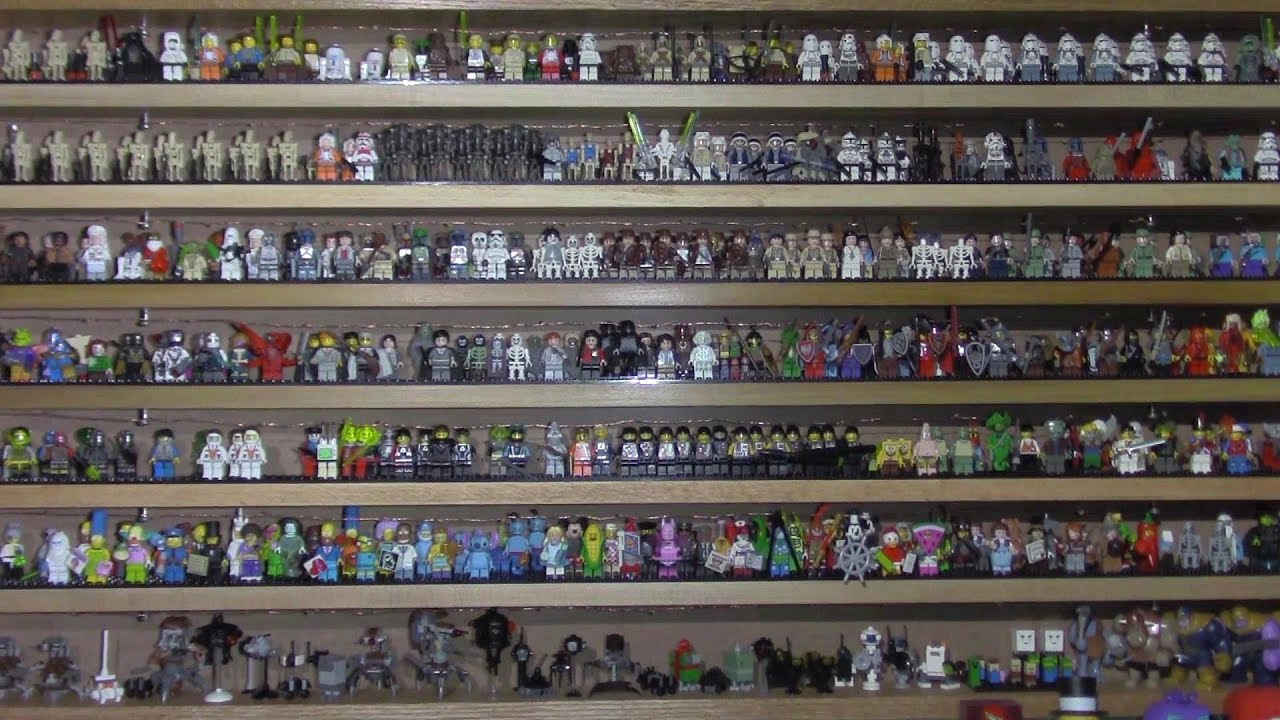 My Lego Minifigure Collection/Display Case - YouTube