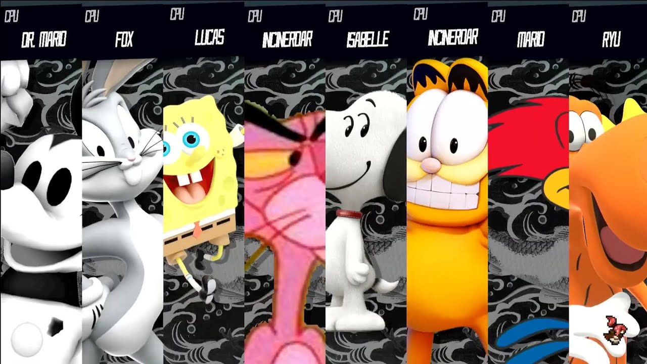 Cartoons Character Battle - Requested Smash Battle - YouTube