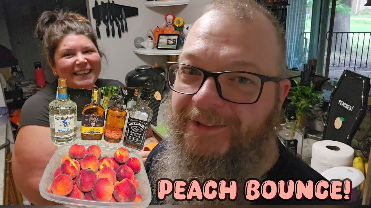 Making Peach Flavored Alcohol (Peach Bounce) - YouTube