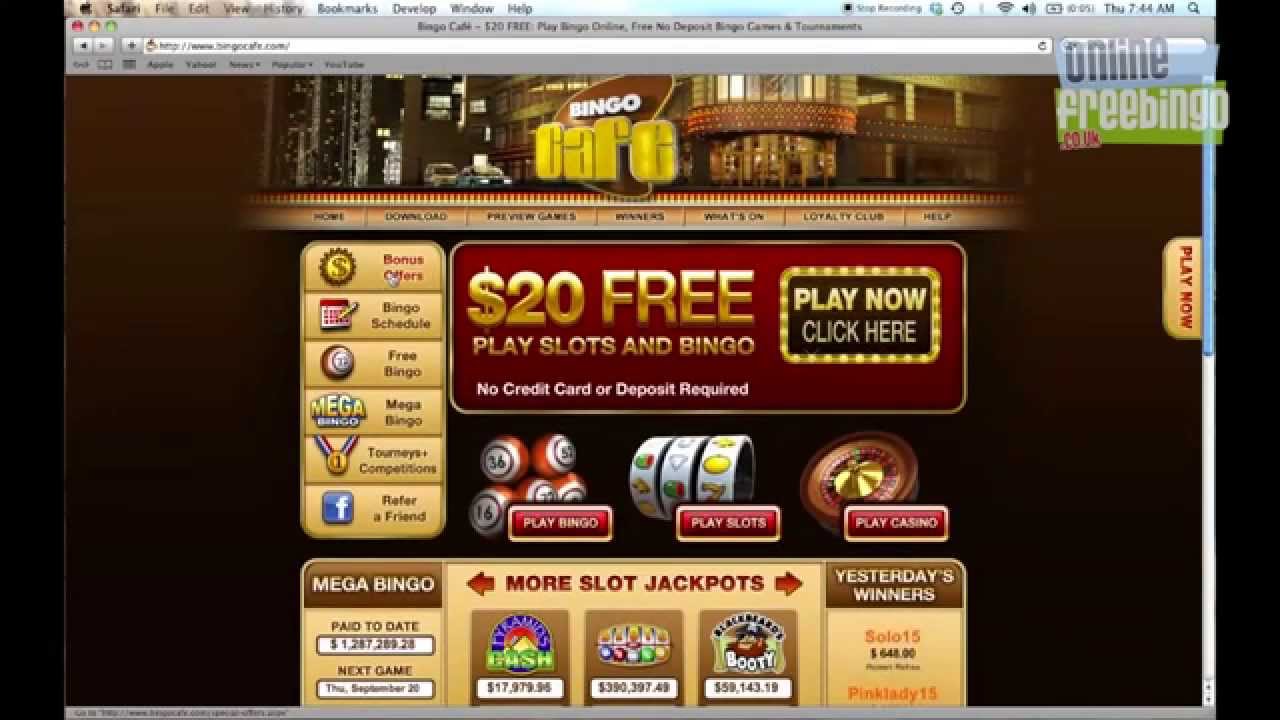 Bingo Cafe Review & $20 Free Bonus Code - YouTube