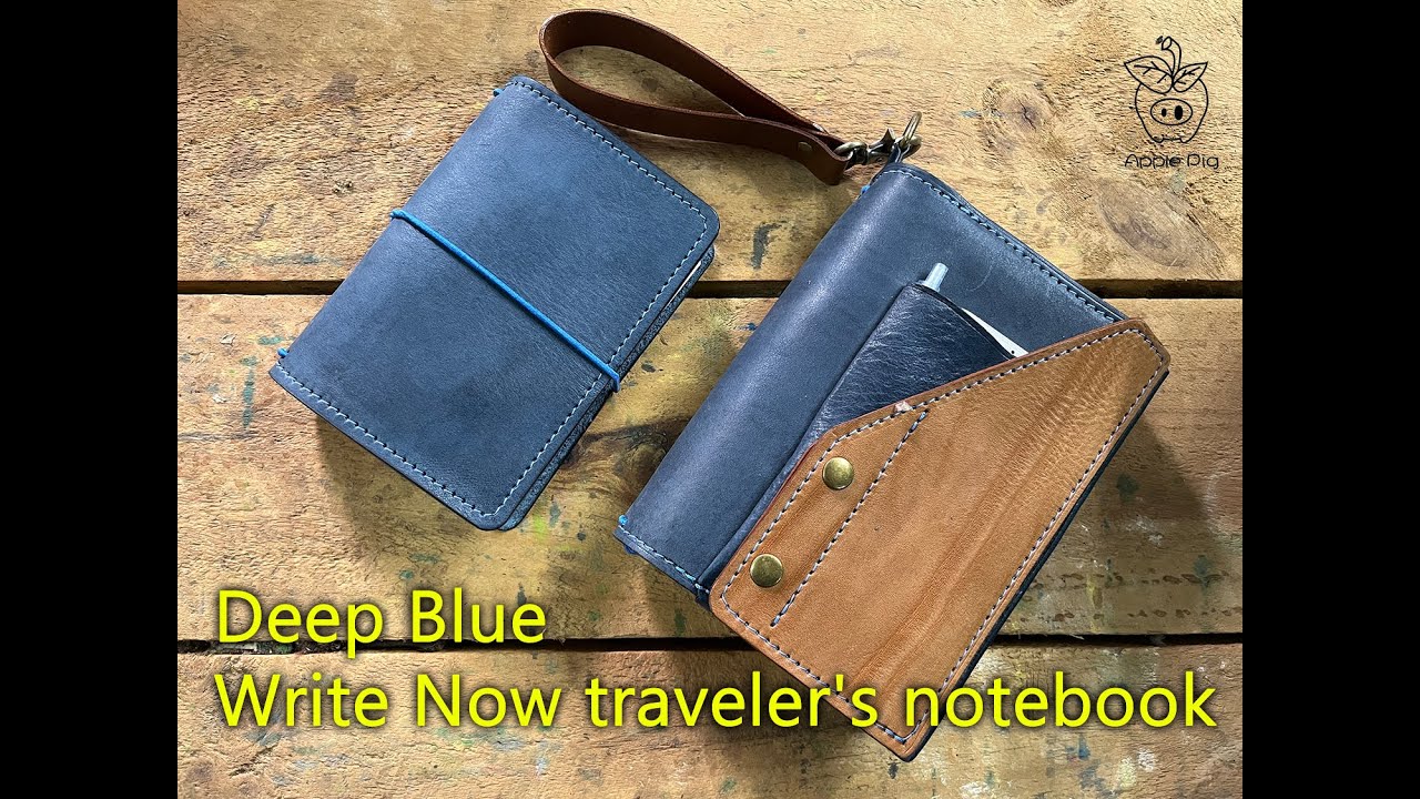 Deep Blue Leather/ Write now Traveler's Notebook - YouTube