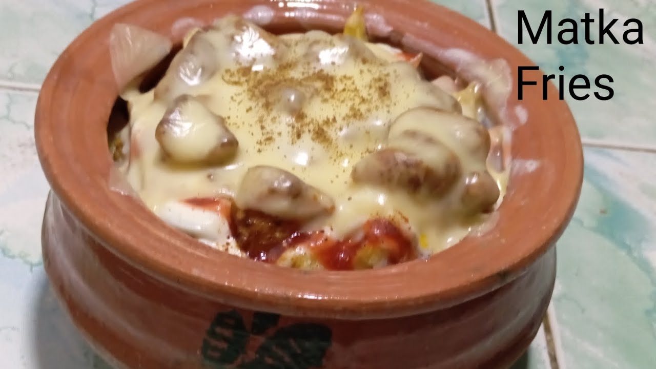 Matka Cheese Loaded Fries | How To Make Fries Punjabi Style - YouTube