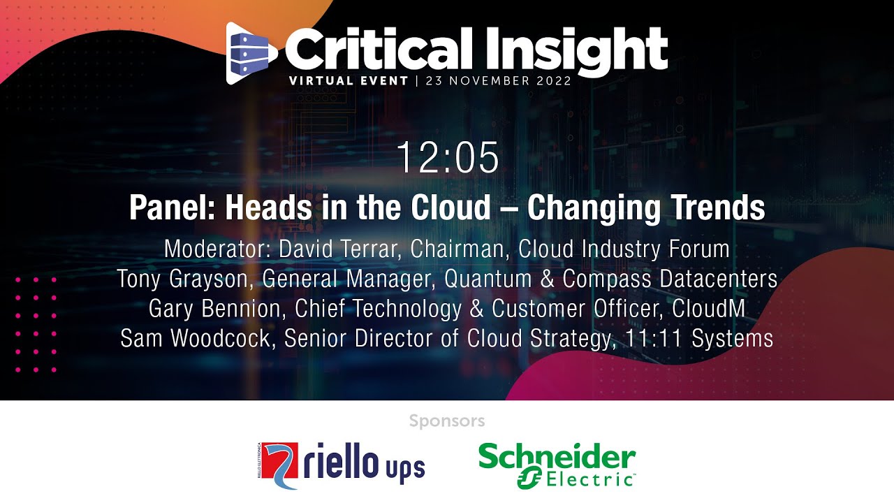 Critical Insight 2022: PANEL: Heads in the Cloud – Changing Trends ...
