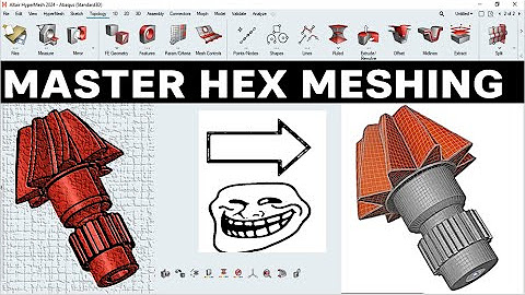 Mastering hex mesh using Hypermesh 2023 new interface - YouTube