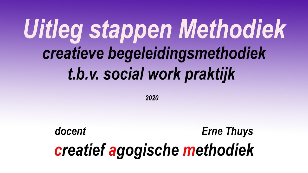 Deel 1 De methodiek uitleg in dit filmpje - YouTube