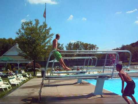 amazing diving board tricks - YouTube