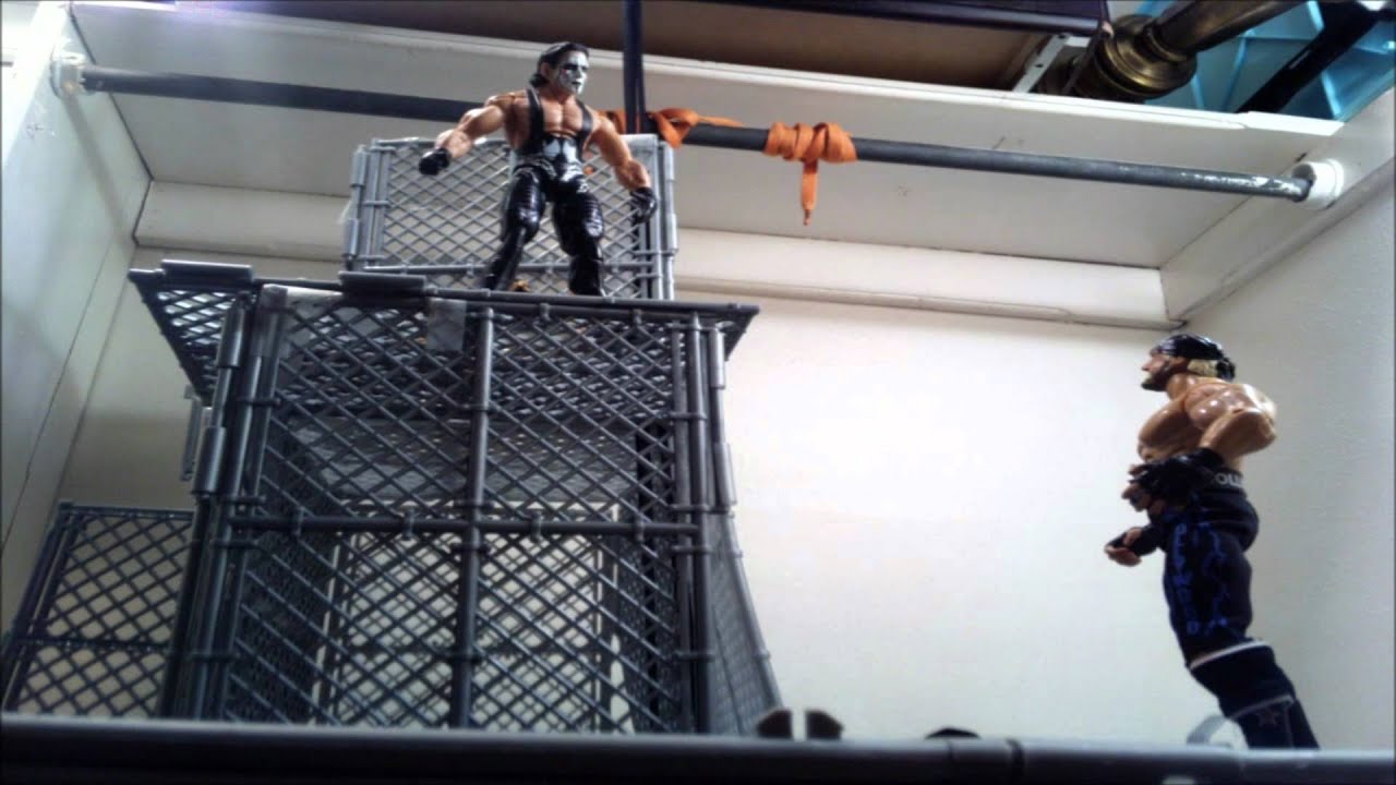 WCW 2/2 5 MAN TRIPLE CAGE WAR GAMES - YouTube