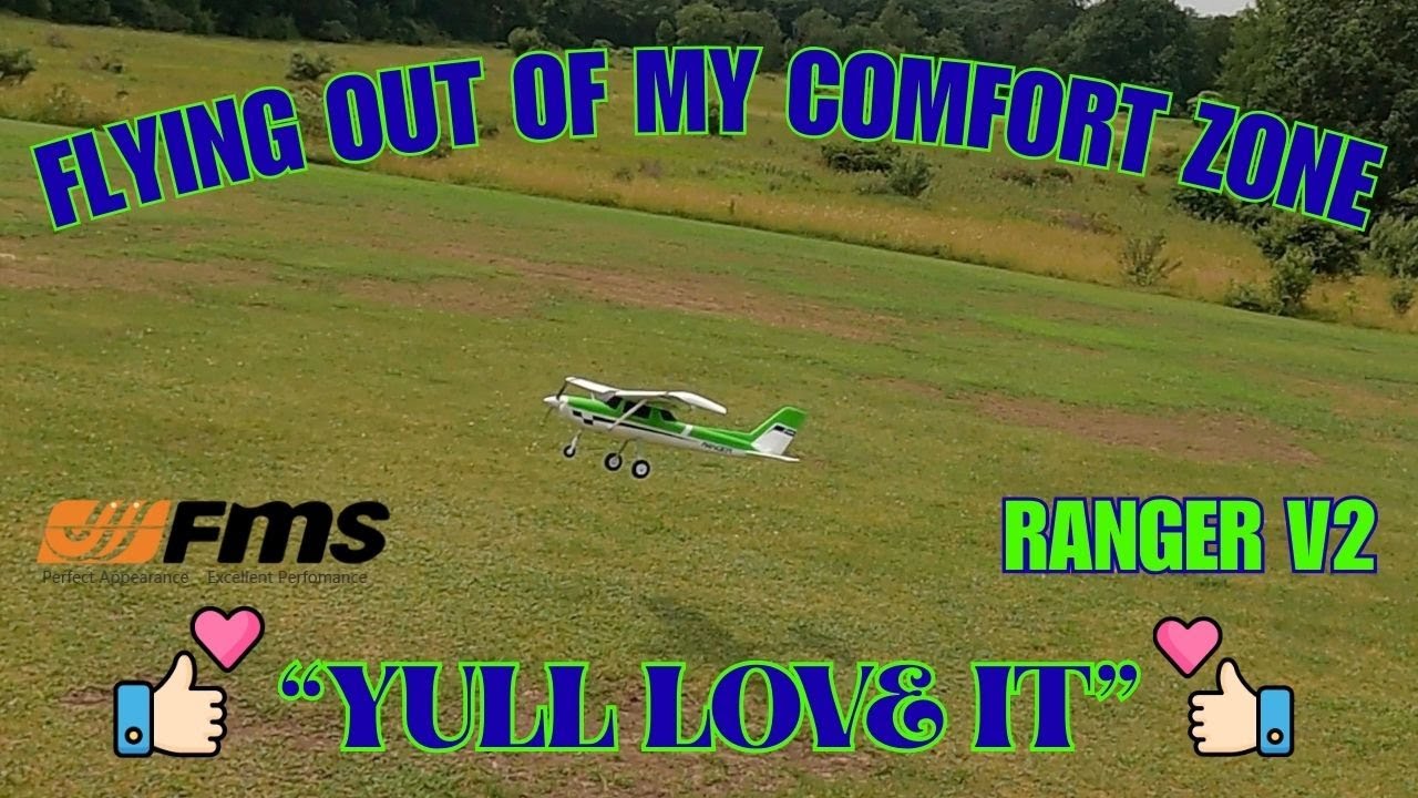 FMS RANGER V2 FLYING IT OUT OF MY COMFORT ZONE - YouTube