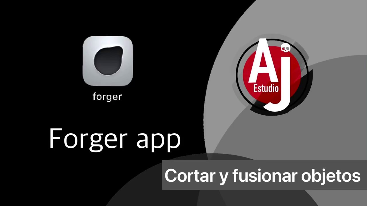 Cómo cortar y fusionar objetos con forger app ios - YouTube