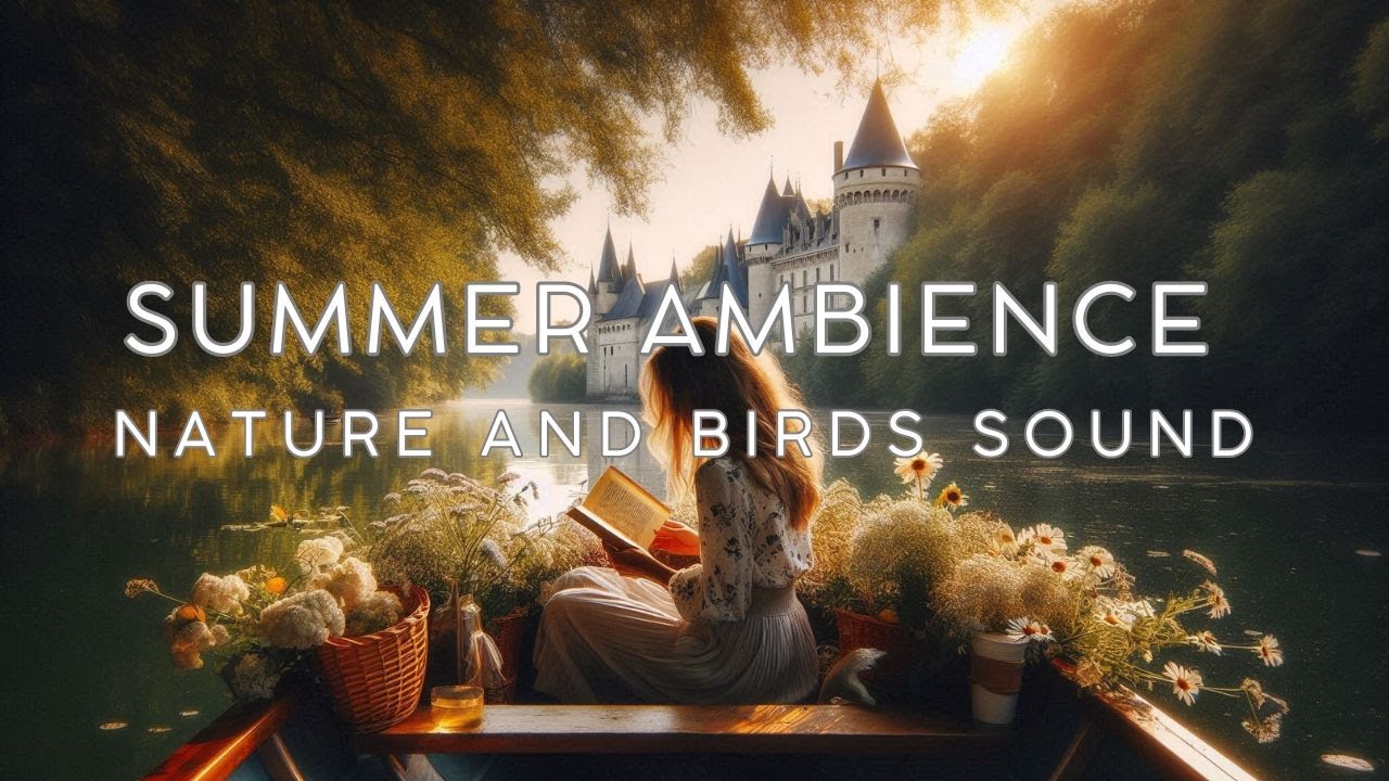 🌿 Natural ambience • ASMR nature sounds • Rain & breeze • Relax, read ...