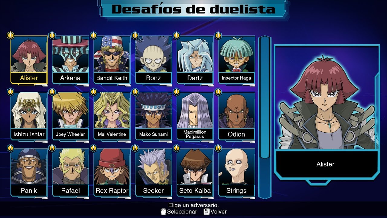 01 Alister, Desafíos de Duelista, Deck Fusión, Yu Gi Oh Legacy Duelist ...