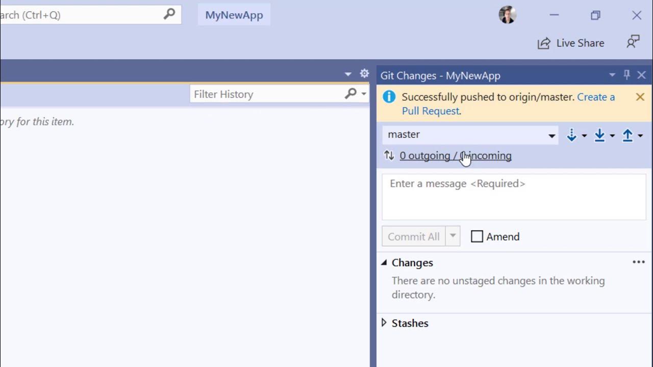 Getting started with Git in Visual Studio - YouTube