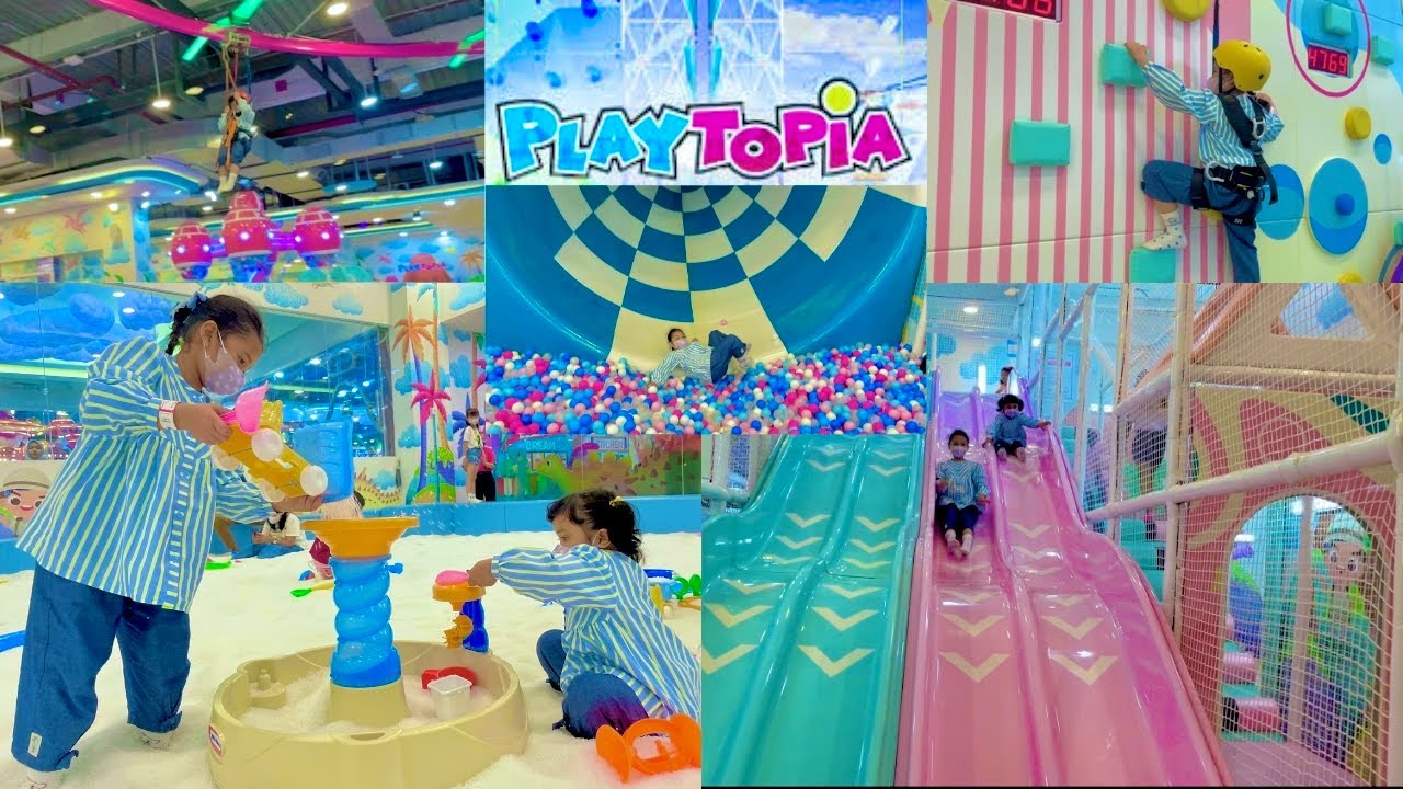 MAIN DI PLAYTOPIA SEPUASNYA‼️😍 #playtopia #playground #viral - YouTube