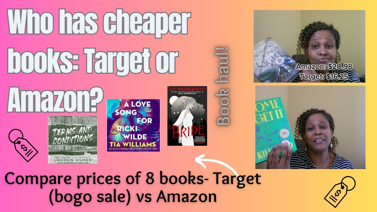 Who has cheaper books: Target or Amazon? Target book haul and price comparison!! - YouTube