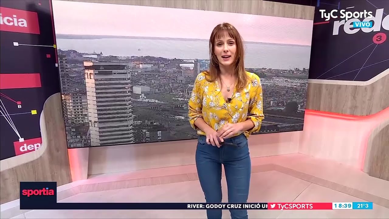 Jessica Dorado y Pablo Lamedica conducen Sportia - TyC Sports 16/9/2021 ...