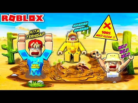 AKU JEBAK ADIKU MASUK PASIR HISAP - Rp Brookhaven Roblox ft @Shasyaalala