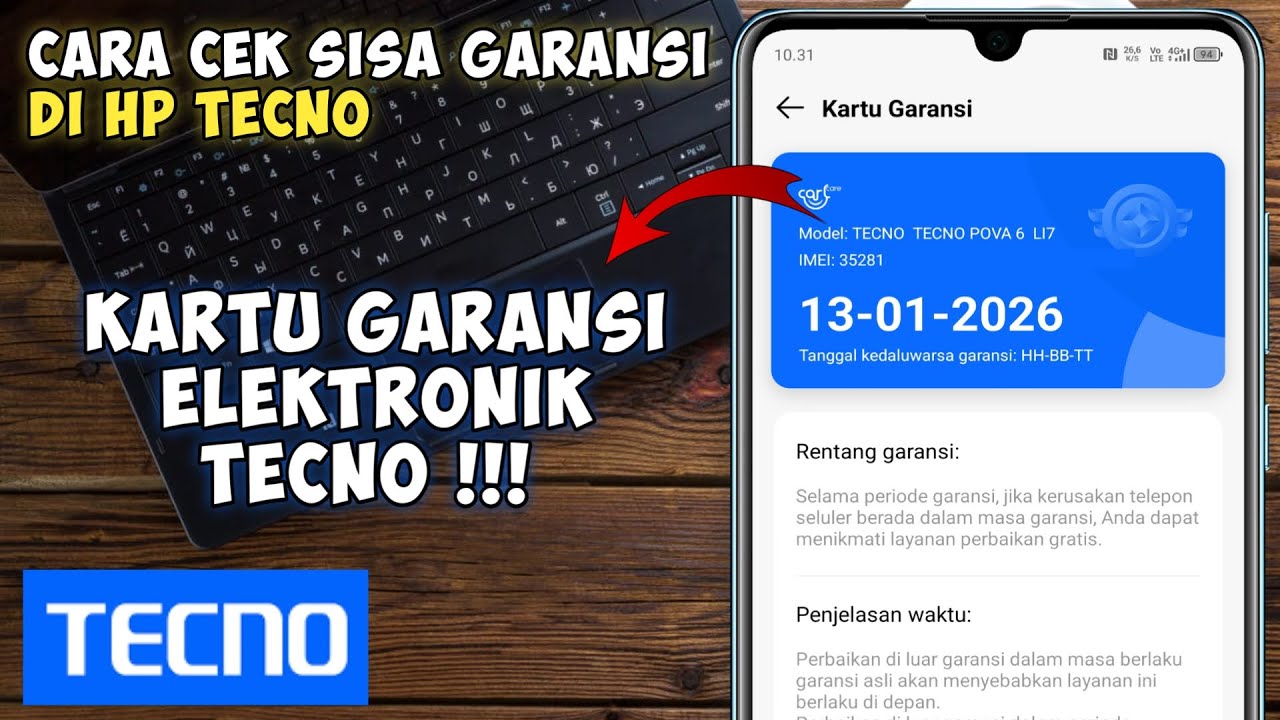 Cara Cek Garansi Di Hp Tecno || Kartu Garansi Elektronik Tecno - YouTube