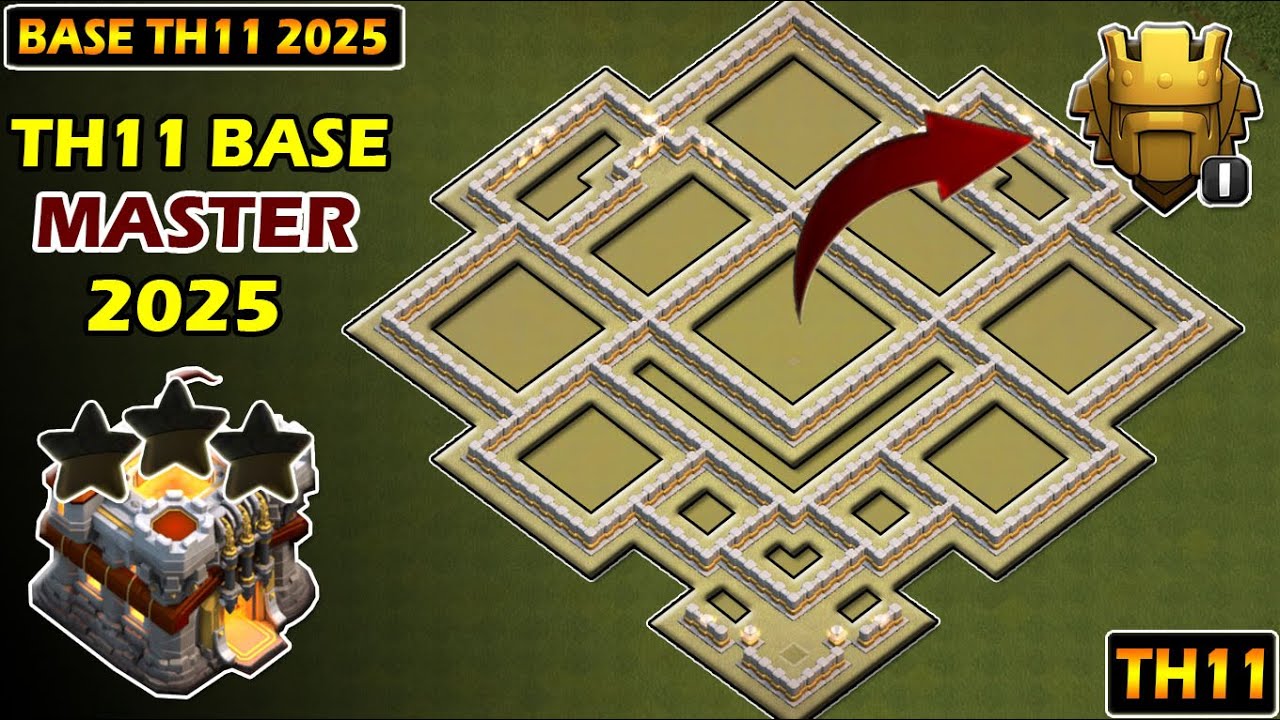 NEW BASE TH 11 WAR/HYBRID TERKUAT DAN TERBAIK 2025 - YouTube