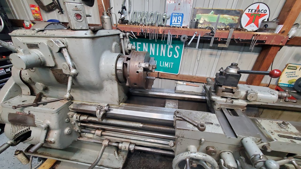 1943 16" Springfield Lathe Cleanup, This Thing is AWESOME - YouTube