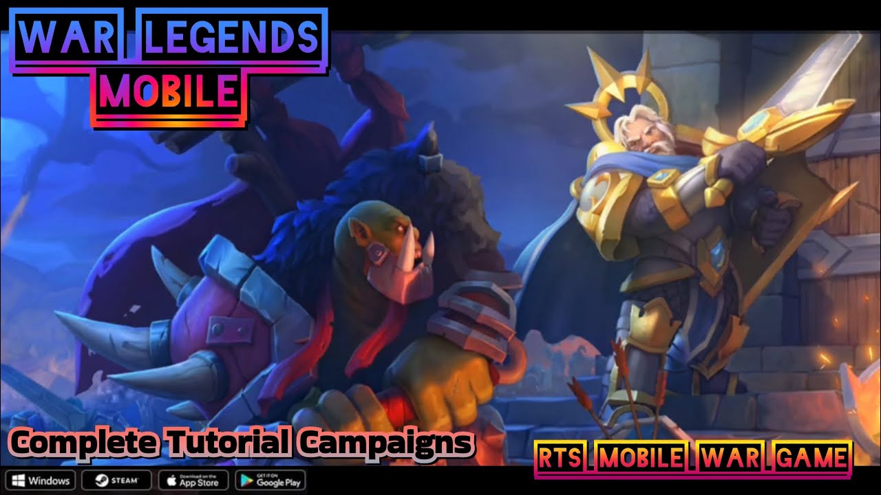 RTS Game (War Legends Mobile) Testing Game Introduction Playthrough ...