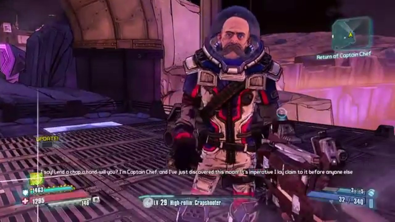Borderlands The Pre-Sequel - Return of Captain Chef Mission - YouTube