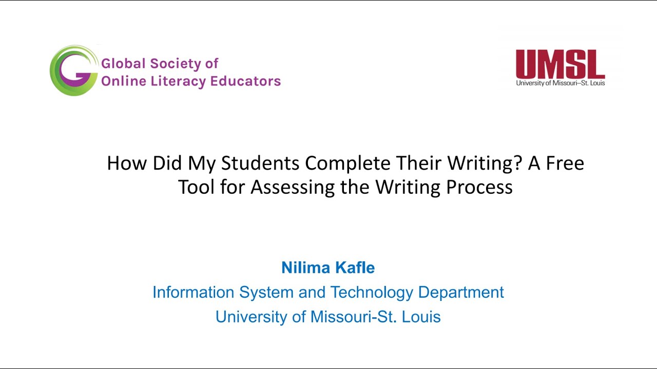 How Did My Students Complete Their Writing? A Free Tool for Assessing ...