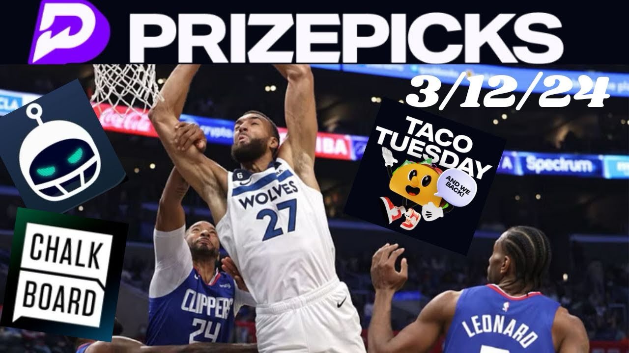 PRIZEPICKS NBA TACO TUESDAY FREE PLAYER PROP BETS 3/12/24 - YouTube
