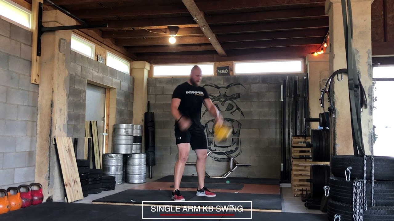 Single Arm KB Swing - YouTube