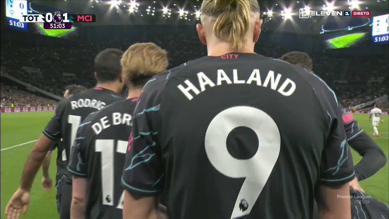Golo de Haaland | Tottenham 0-1 Manchester City | Premier League 23/24 ...