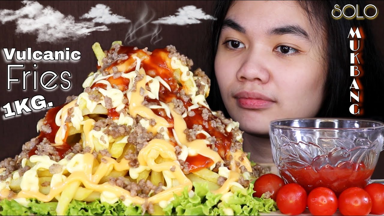 ( UNCUT ) 1 KG. VOLCANIC CHEESY FRENCH FRIES W/ GROUND BEEF & MAYO ...