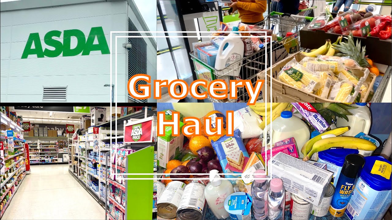 Asda Grocery Haul/Shopping For a Family of four in the Uk @Asda - YouTube