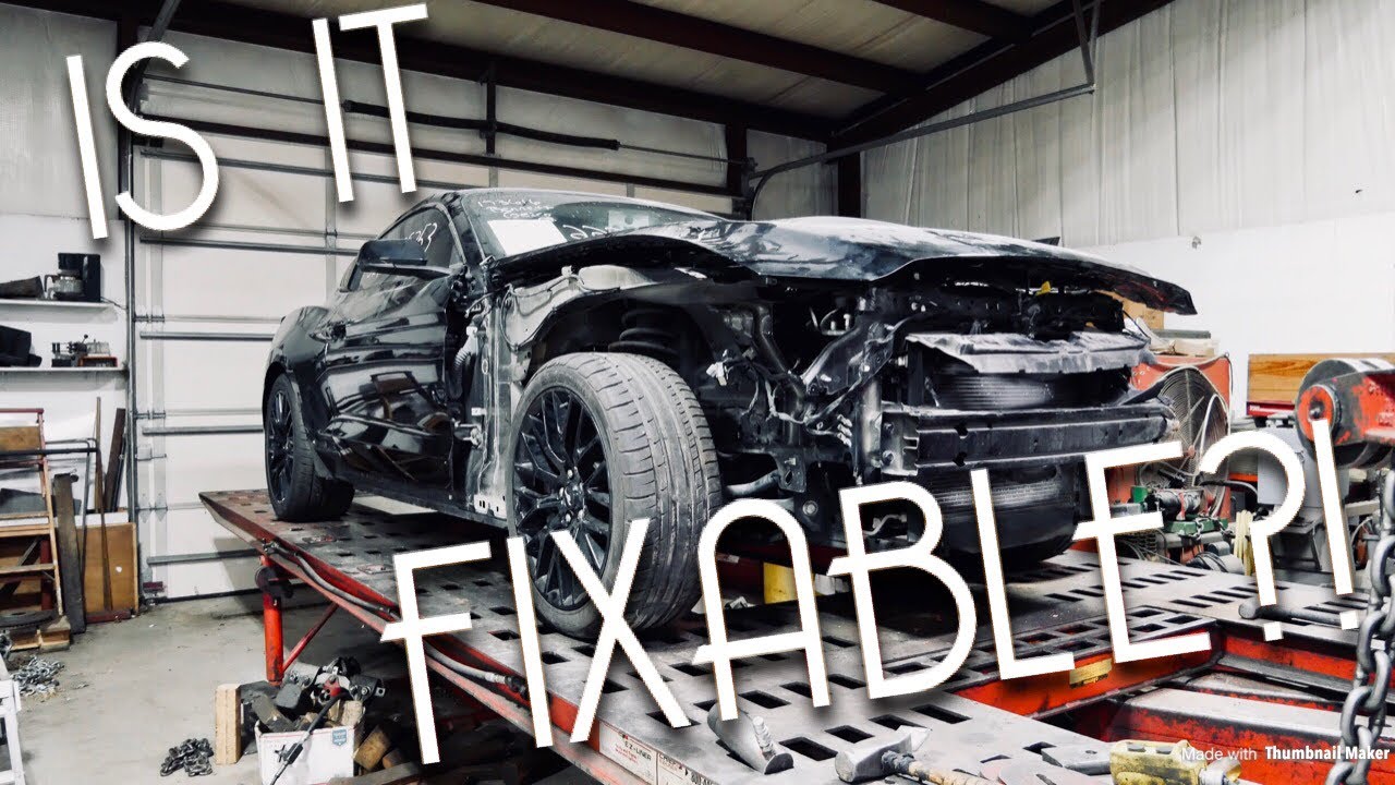 Assessing the Damage: SALVAGED 2016 Mustang GT Repair / Rebuild Series ...