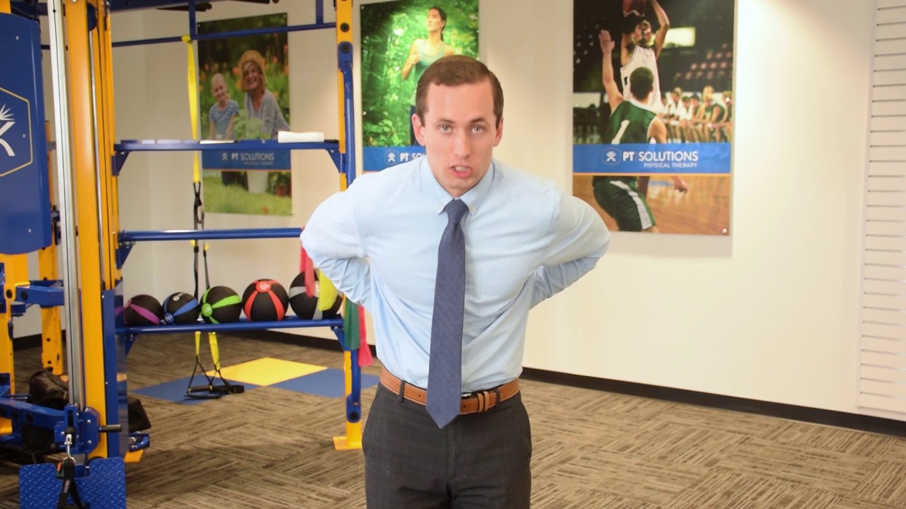 Fitness Friday: Office Back Stretch - YouTube