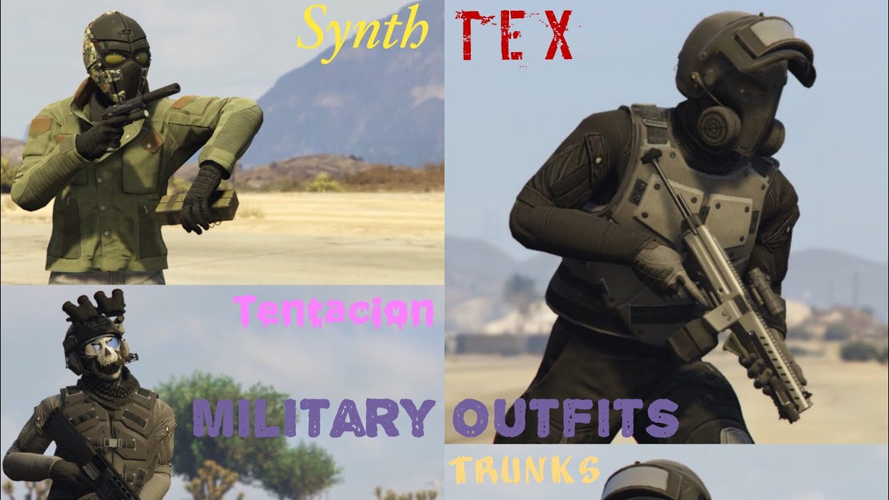 GTA 5 Heist | Top 5 Riot Military Outfits - YouTube