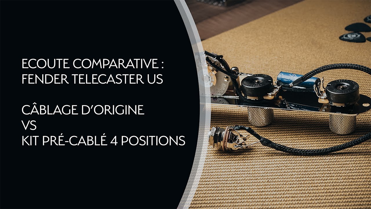 Kit précablé Atelier Kraken Vs câblage d'origine - Fender Telecaster US ...