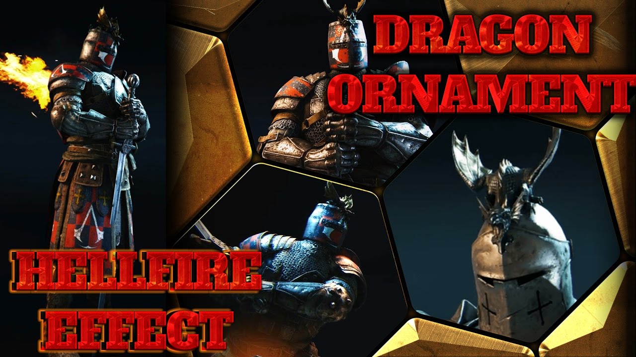 For Honor (PS4) ~ Dragon Ornament & Hellfire Effects - YouTube
