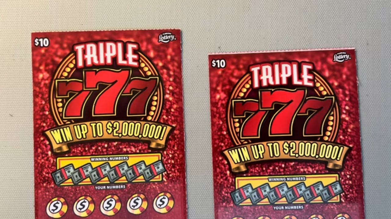 TWO TRIPLE 777 SCRATCH OFFS FROM THE FLORIDA LOTTERY - YouTube