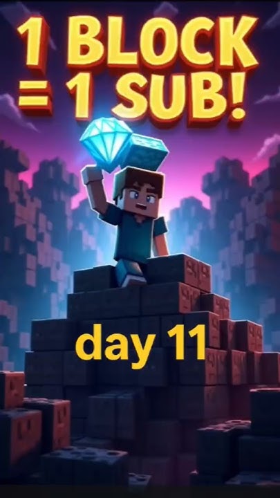 day 11 of placing one block for every subscriber I got #minecraft #subscribe #minecraftvideos # ...