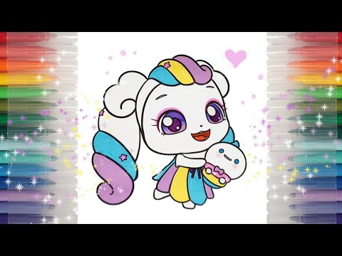 🌈색칠놀이🌈 새콤달콤 캐치티니핑 폭신한 멜로핑 마쉬멜롱 색칠하기🎨 Catch teenieping MALLOWPING ...