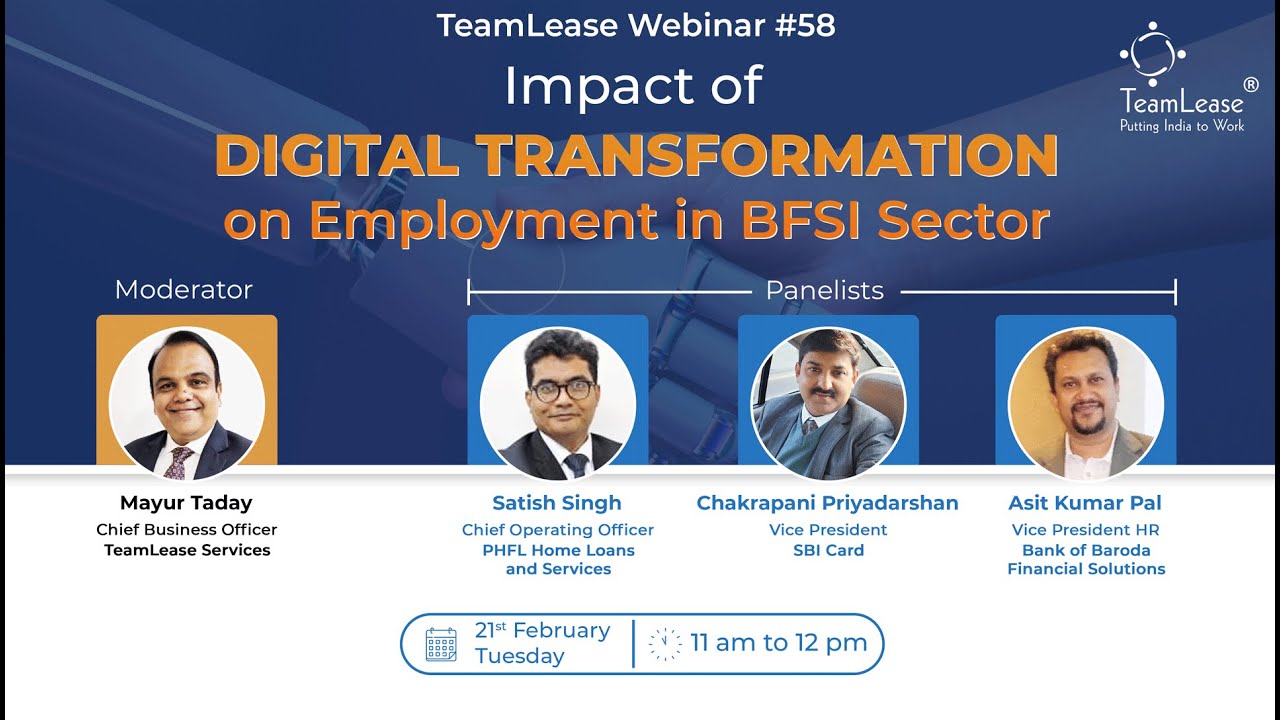 TeamLease Webinar #58 | Impact of Digital Transformation on Employment ...