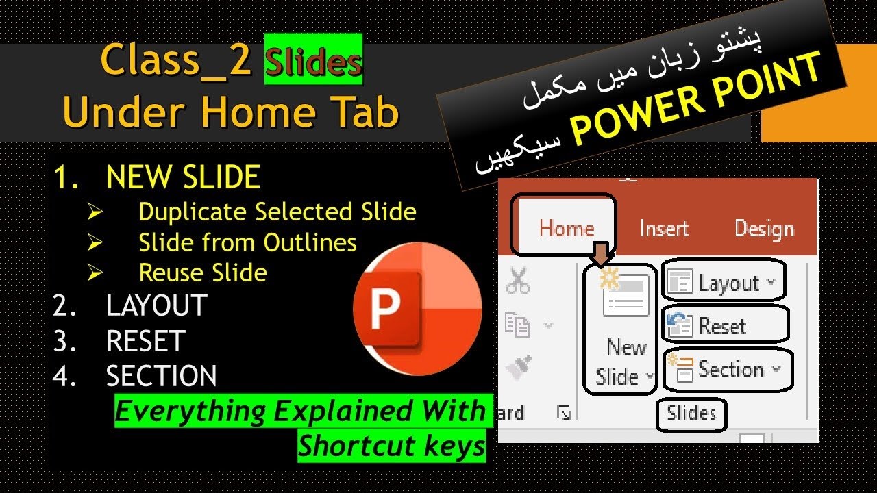Class_2 PowerPoint Slide Group Under Home Tab|| Technical Center ...