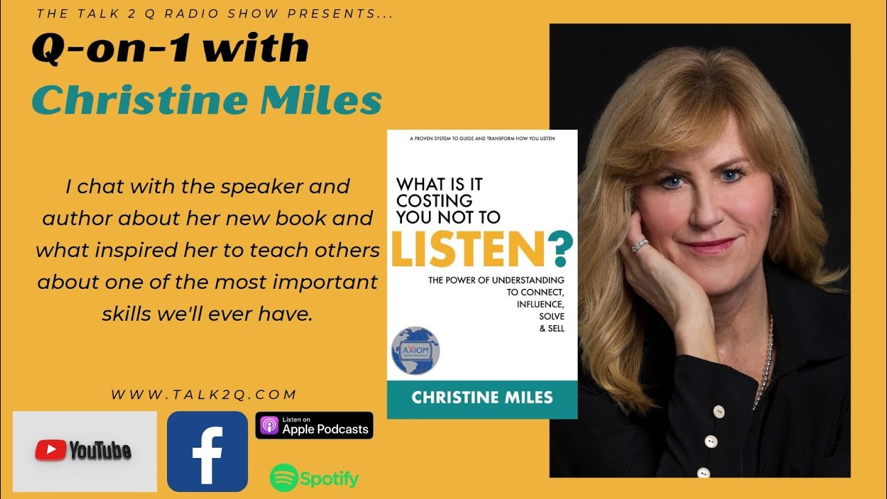 Q-on-1 w/Christine Miles - YouTube