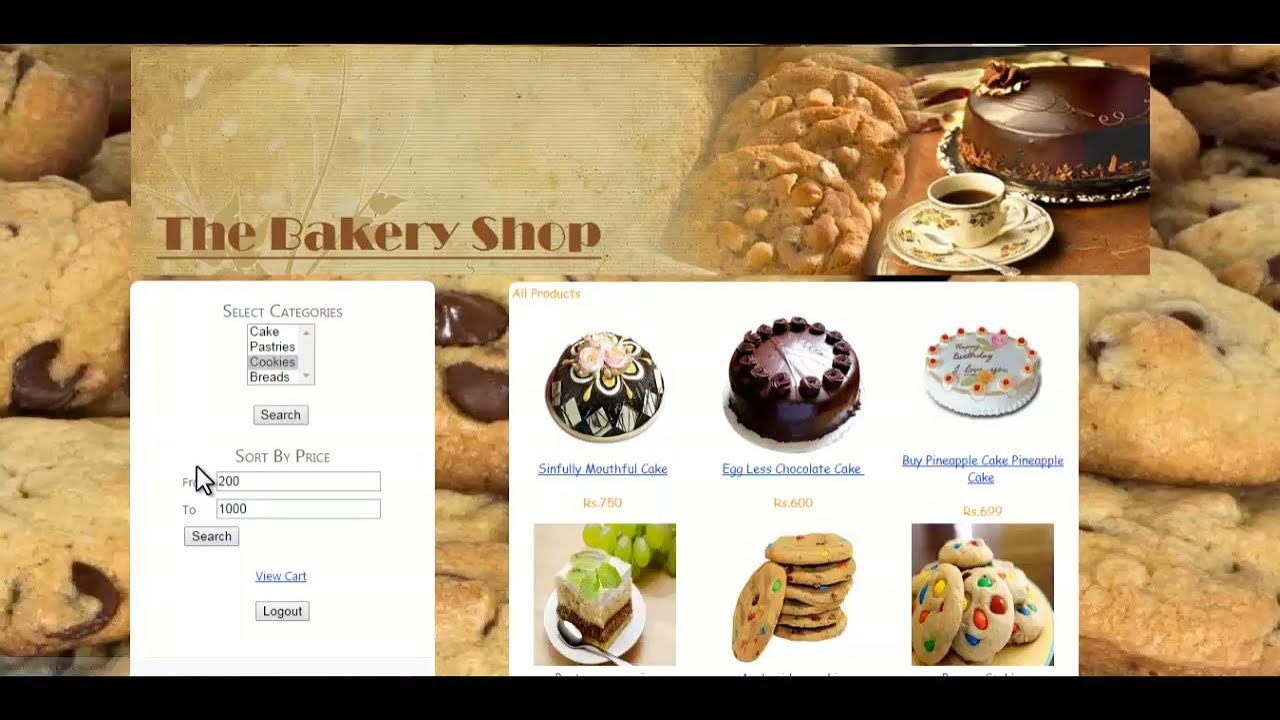 Online Bakery Shop Project - YouTube