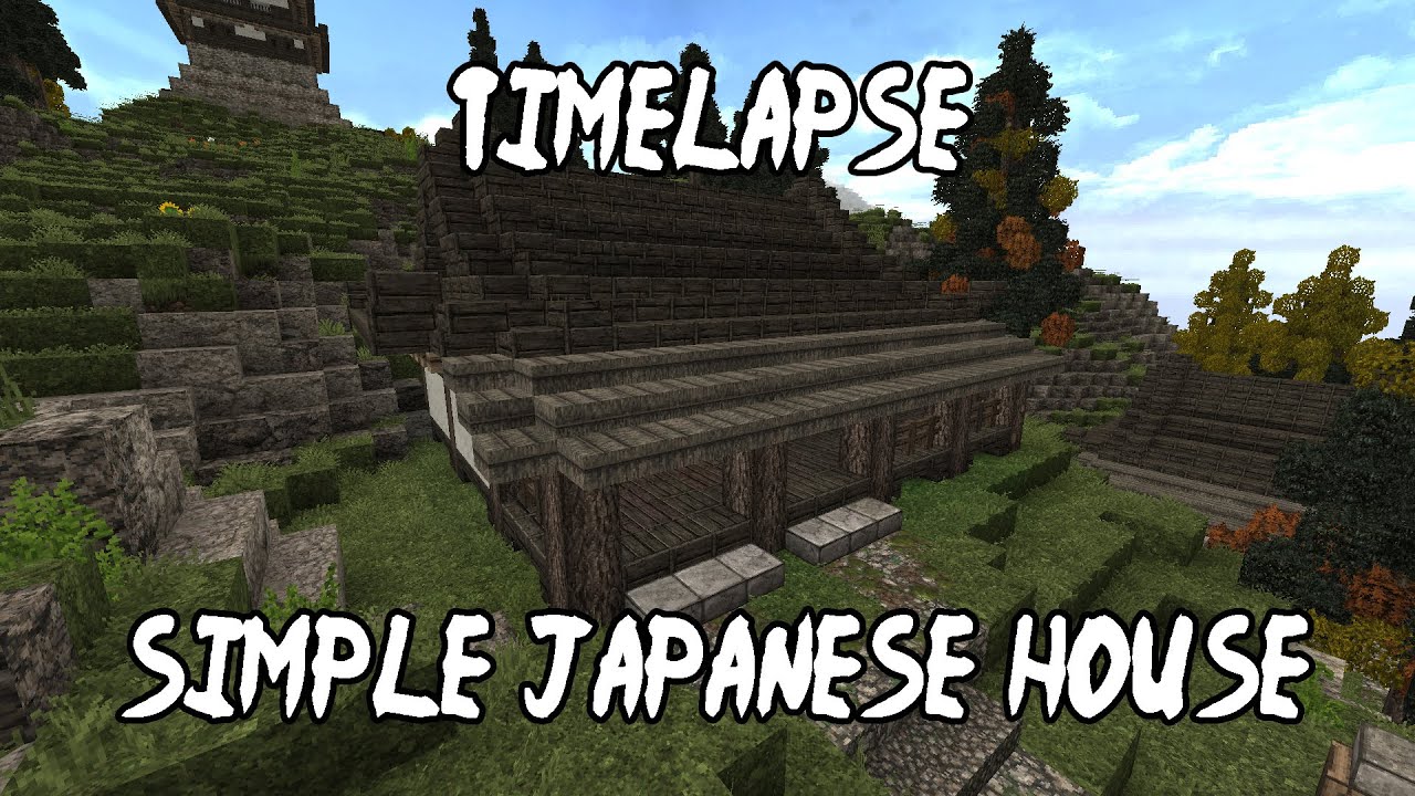 Minecraft Timelapse: Simple Japanese House (Very Fast) - YouTube